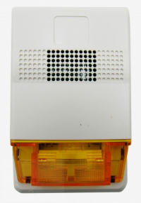 Edwards EST G1WN-VMA Genesis Horn Strobe, Amber Lens (White) - JK Fire